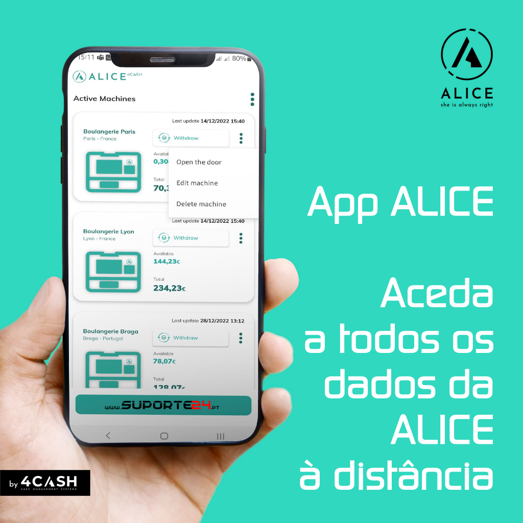 A Alice – Sistema de Pagamentos Automáticos – suporte24.pt